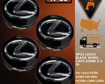 Silver Chrome Logo 62mm Lexus Wheel Center Rim Hub Caps Hubcap 4pcs - Etsy