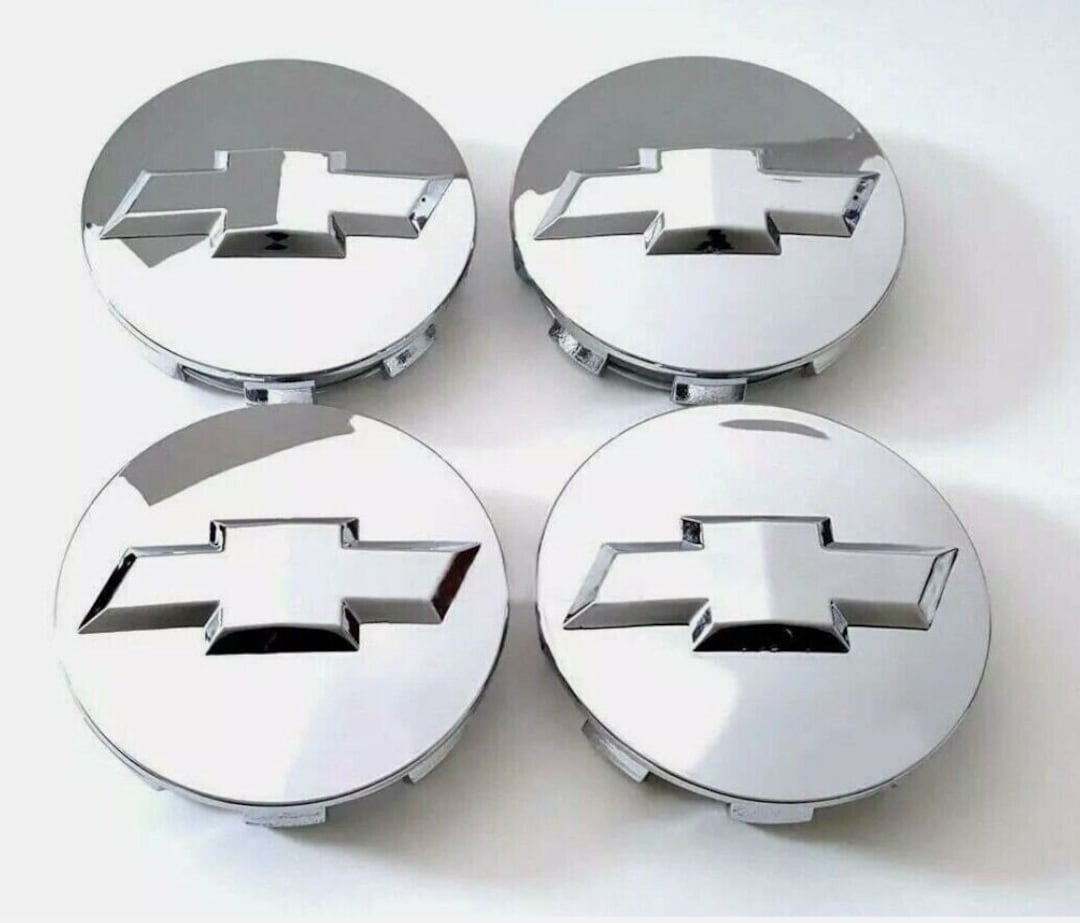 Set of 4 Chrome Chevy Suburban Tahoe Center Caps Part Number 9596403 3. ...