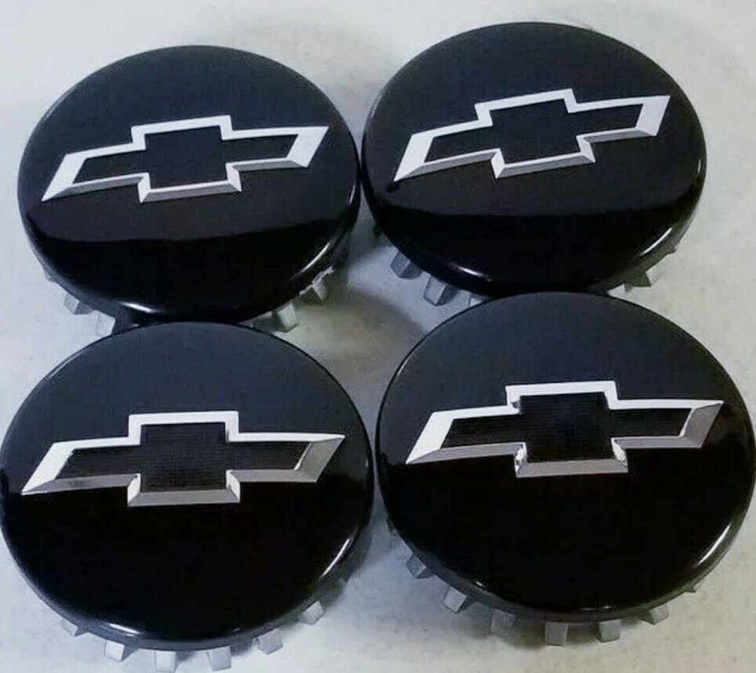 Set of 4x Wheel Center Logo Hub Caps for Chevy Silverado 1500 Tahoe ...