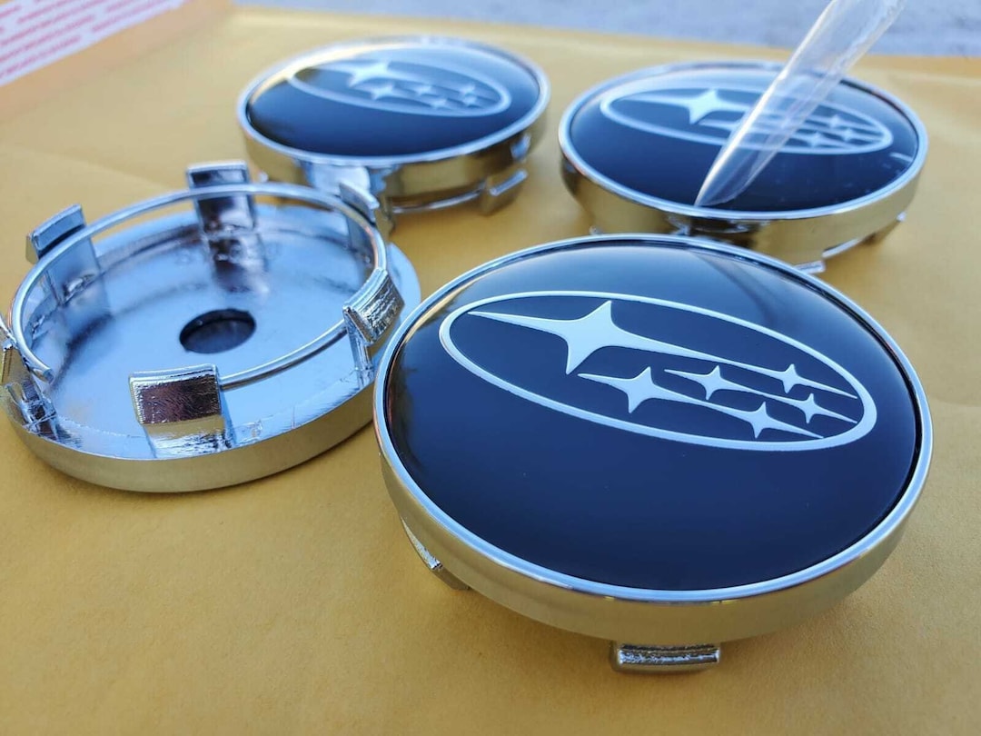 Set of 4 Subaru Wheel Center Cap, Glossy Black, 28821sa030 Brand New ...