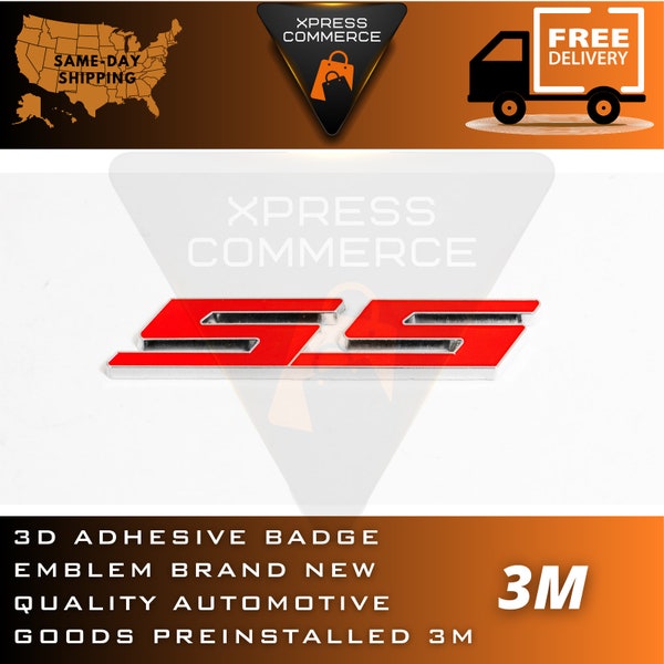 Chevy Red Ss Emblems - Etsy