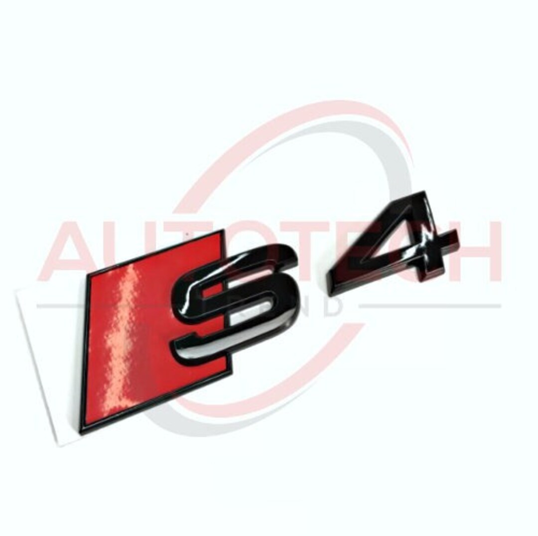 Audi S4 Emblem Gloss Black Rear Trunk Lid Letter Badge S Line Logo ...