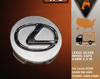 Silver Chrome Logo 62mm Lexus Wheel Center Rim Hub Caps Hubcap 4pcs - Etsy