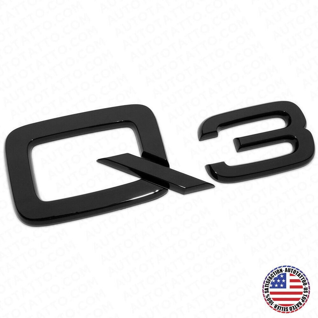 Audi Q3 Gloss Black Rear Letter Liftgate Badge Trunk Emblem Badge Logo ...