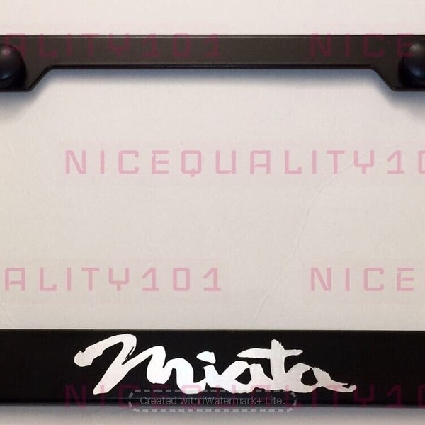 Miata License Plate Frame - Etsy