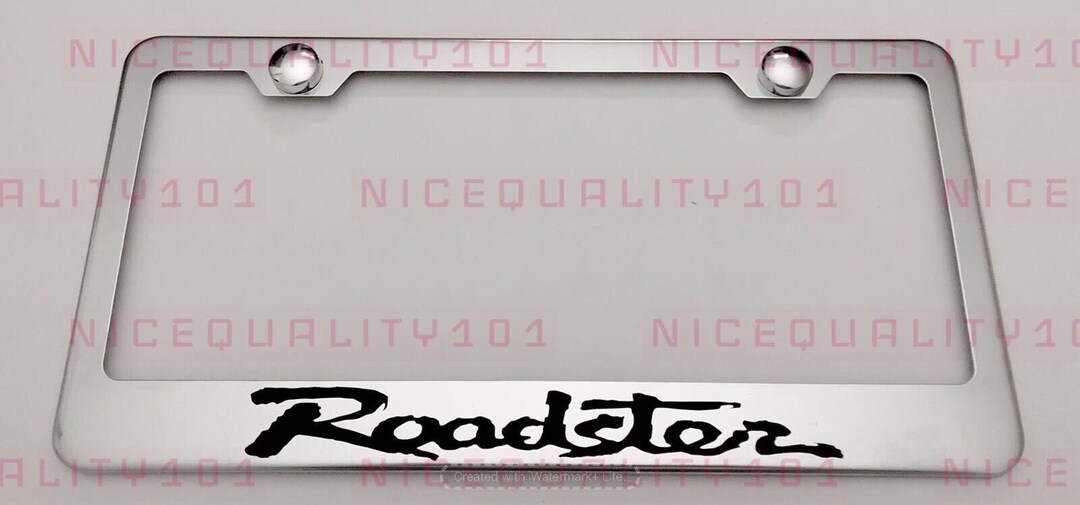 Fits for Mazda Miata Roadster Chrome Stainless Steel Finished License ...