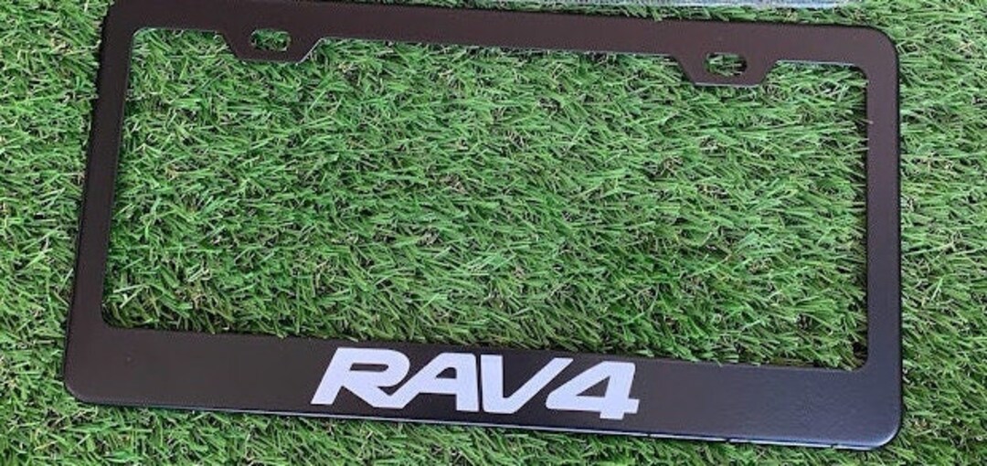 Fits for Toyota Rav4 Black Powder Coated Stainless Steel License Plate ...
