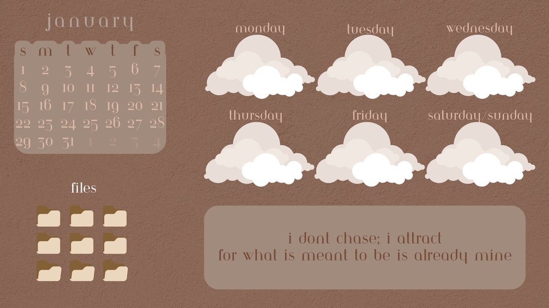 Downloadable Wallpaper, Beige Desktop Wallpaper Organizer, Moon Office ...