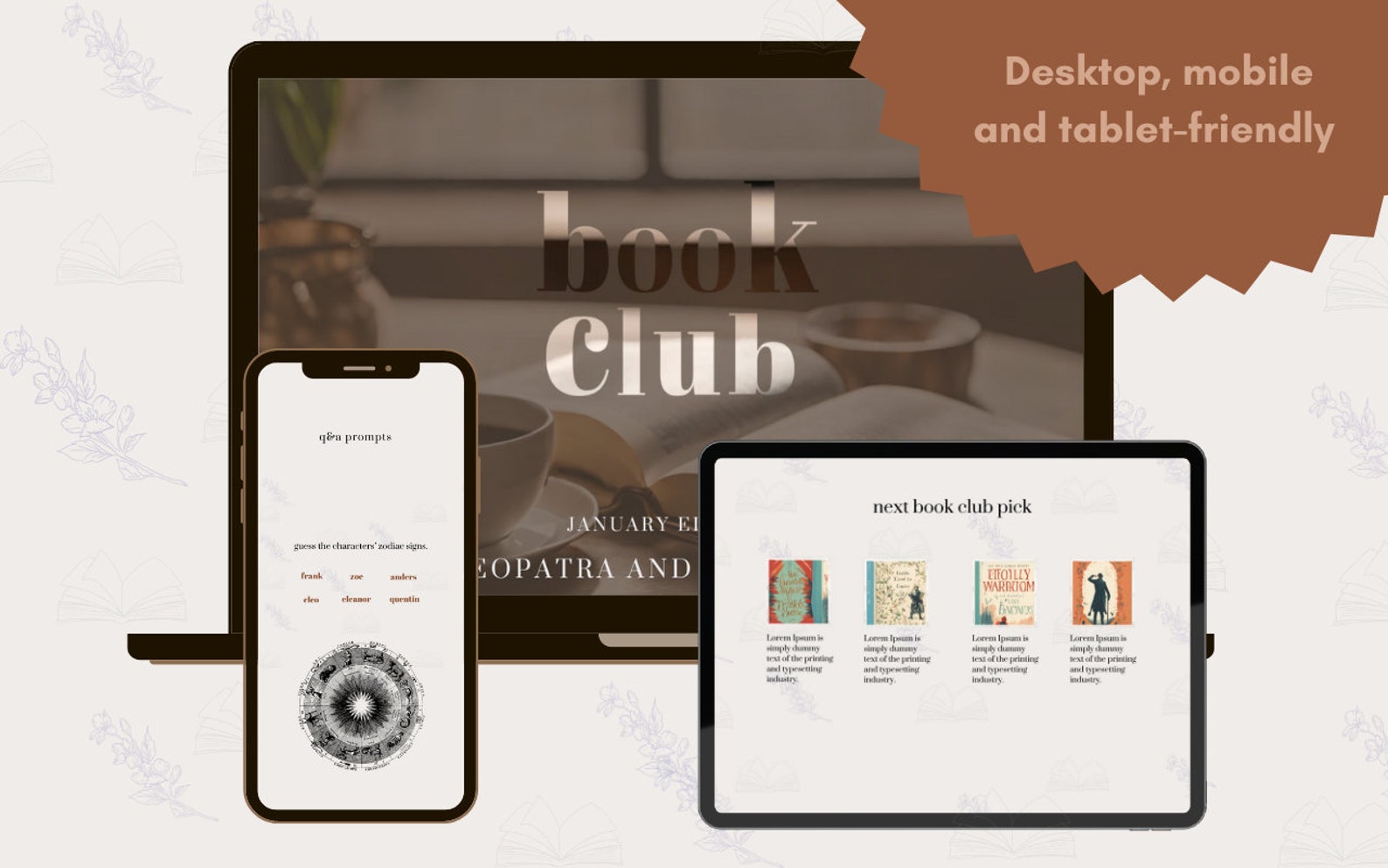 Book Club Presentation/ Slide Deck Template, Guide, Question and Answer ...