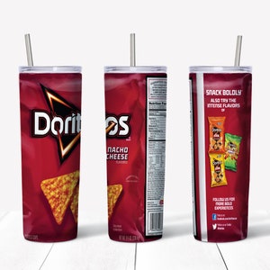 Doritos Drink Wrap 20 Oz Sublimation Transfer, JPG Straight, Digital ...