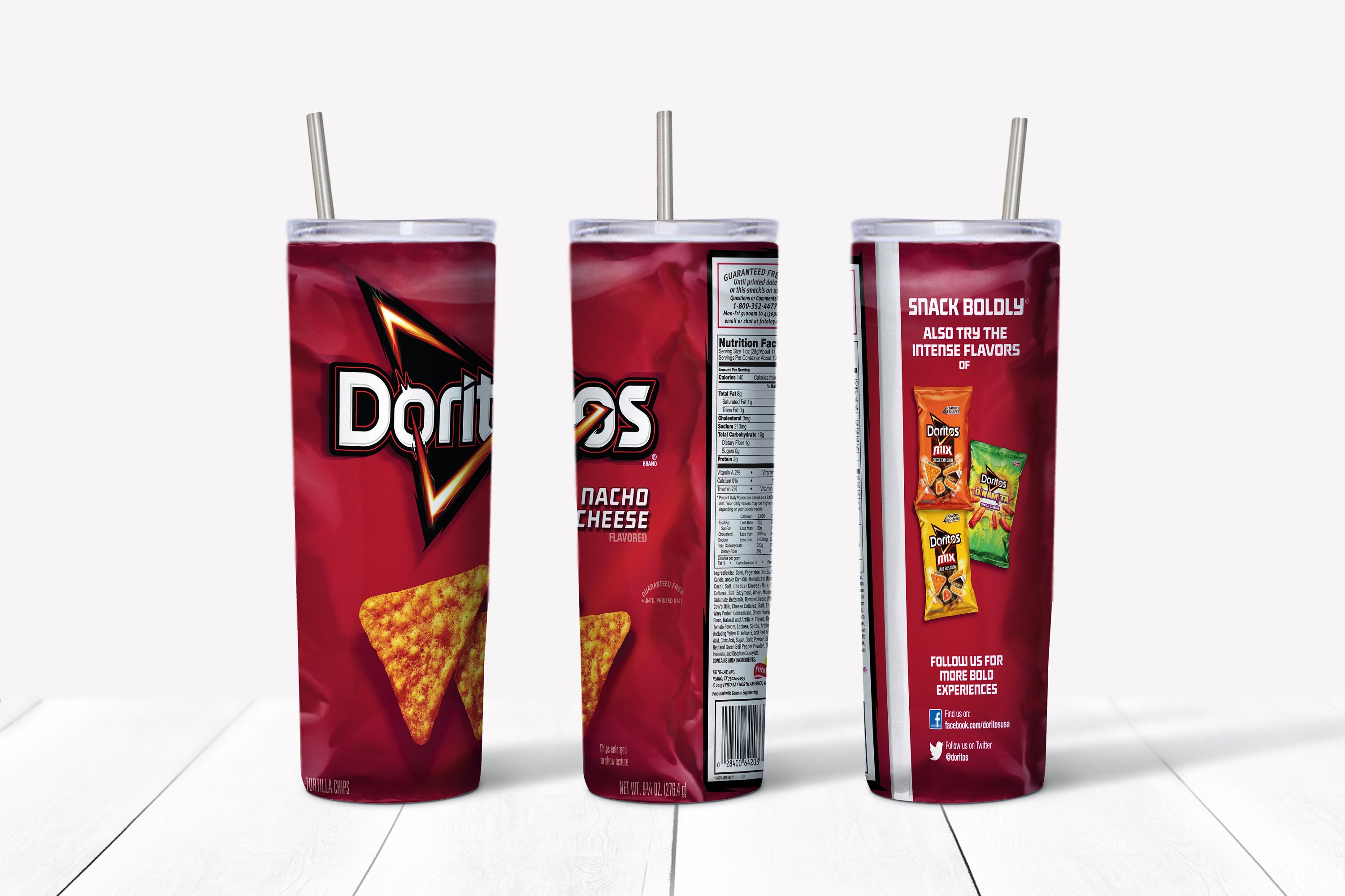 Doritos Nacho Cheese 20 Oz Tumbler Wrap (digital Download) - Etsy