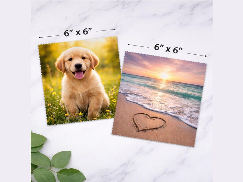 Custom Photo Microfiber Lens Cloth Set of 2 | Personalized Eyeglass ...