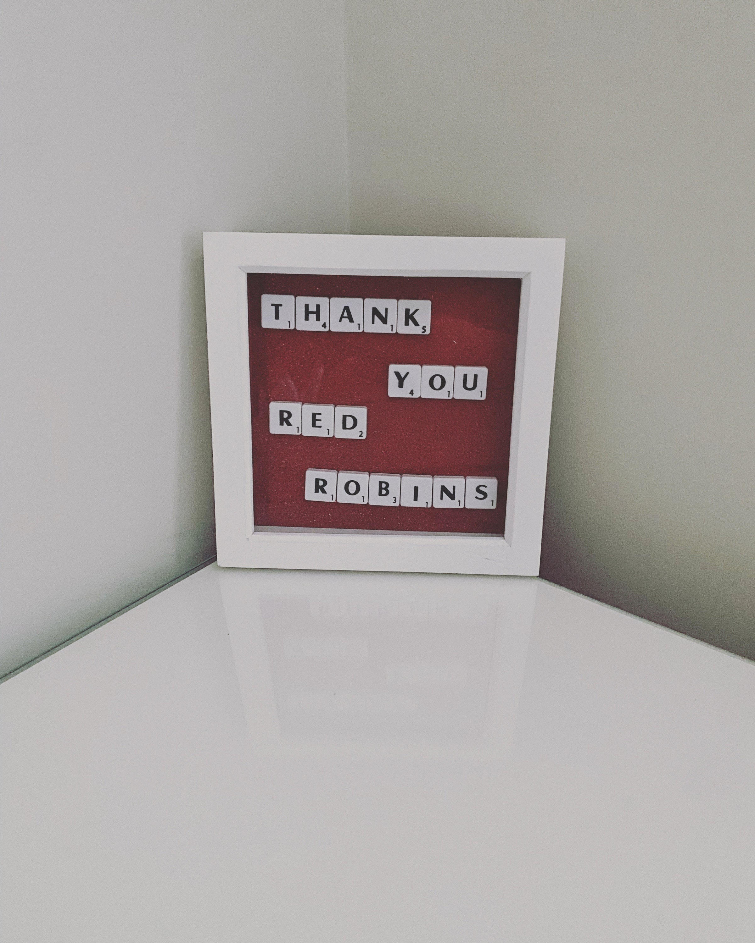 Personalised Thank You Scrabble Frame - Etsy