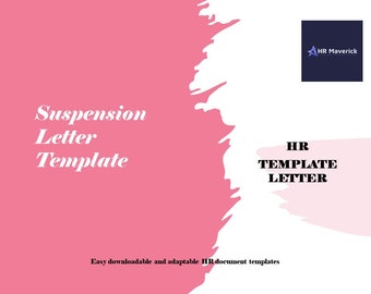 Employee Suspension Without Pay Letter Template, Employee Suspension ...