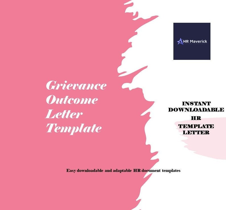 Grievance Outcome Template Letter - Etsy