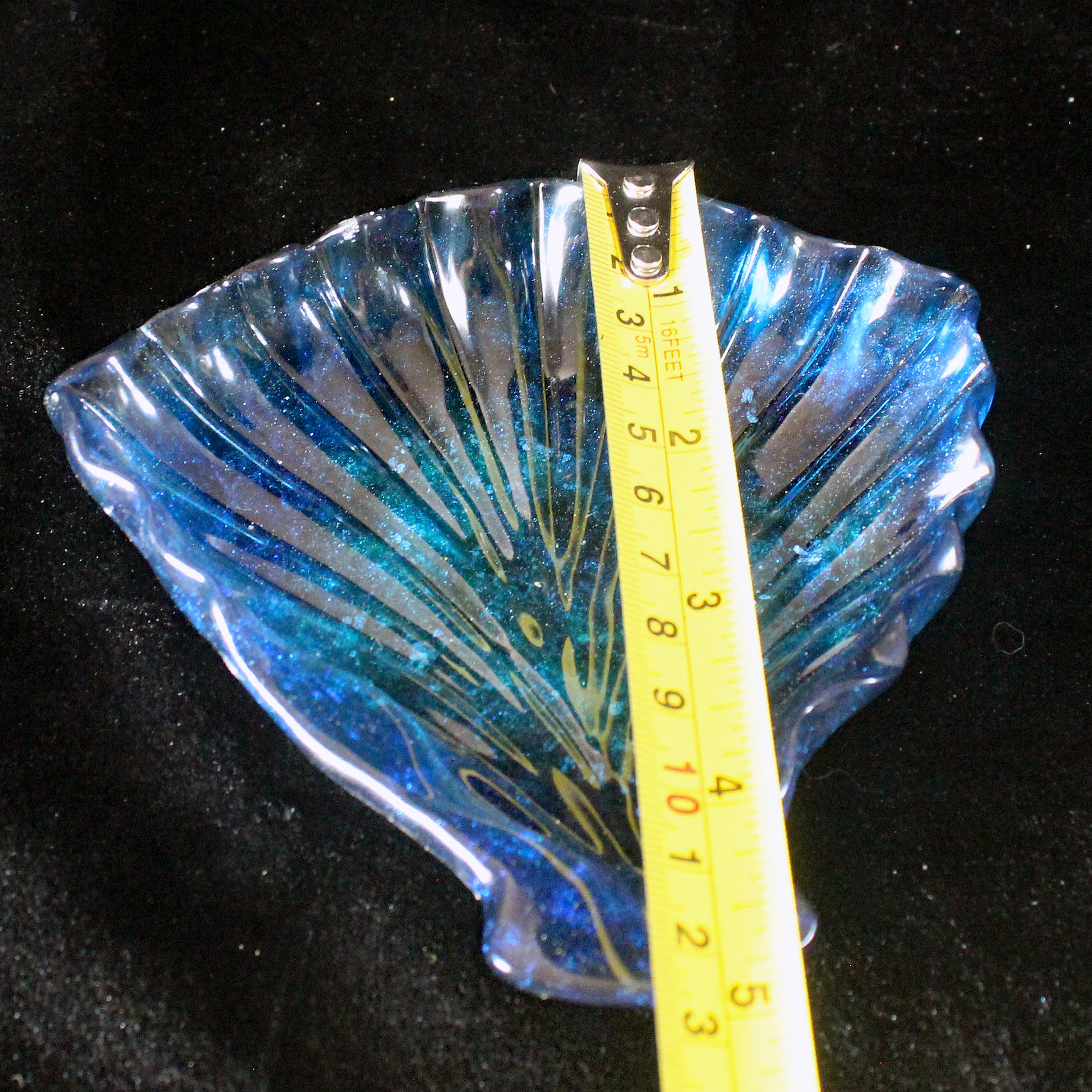Dark Blue Seashell Shaped Trinket Dish Candle Holder - Etsy