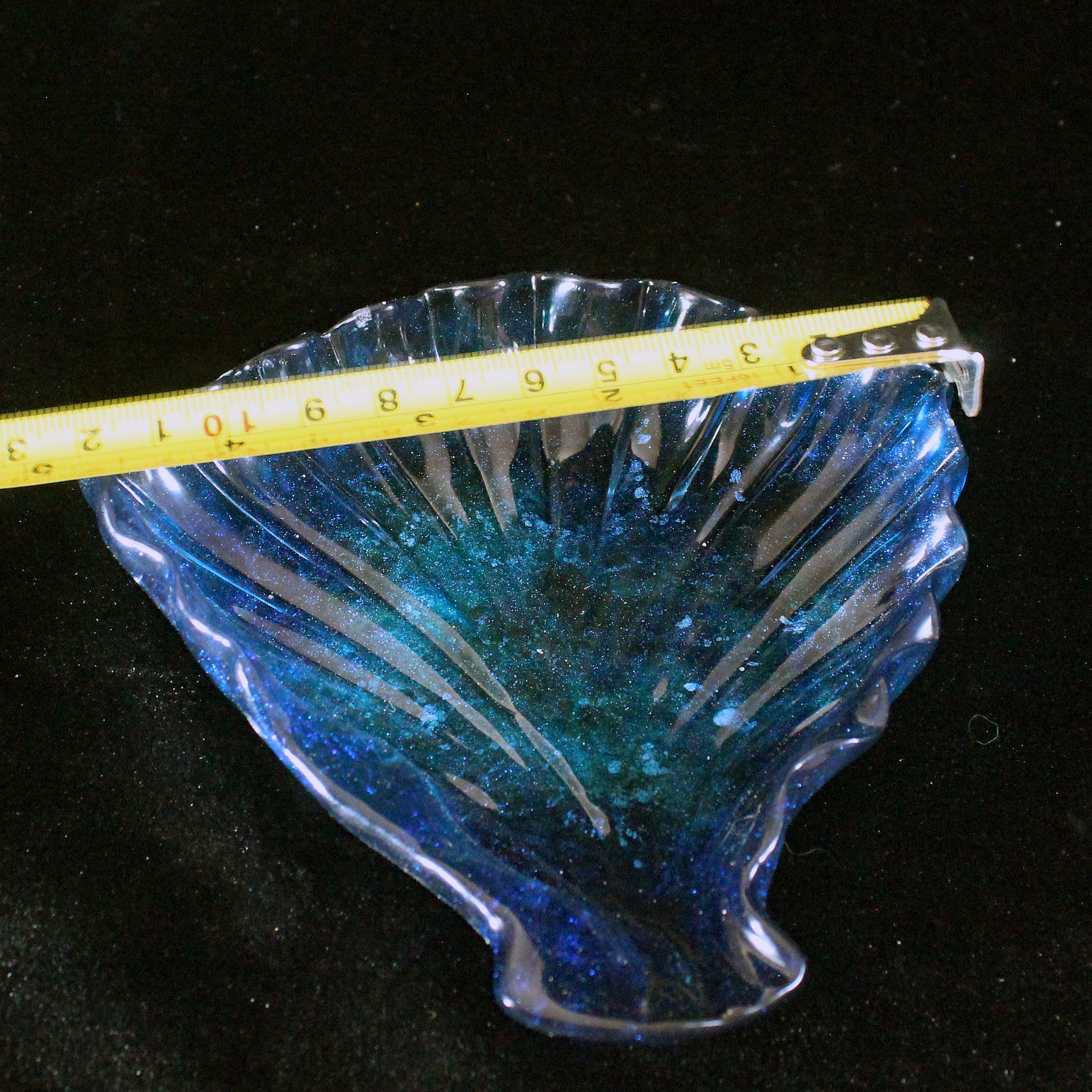 Dark Blue Seashell Shaped Trinket Dish Candle Holder - Etsy