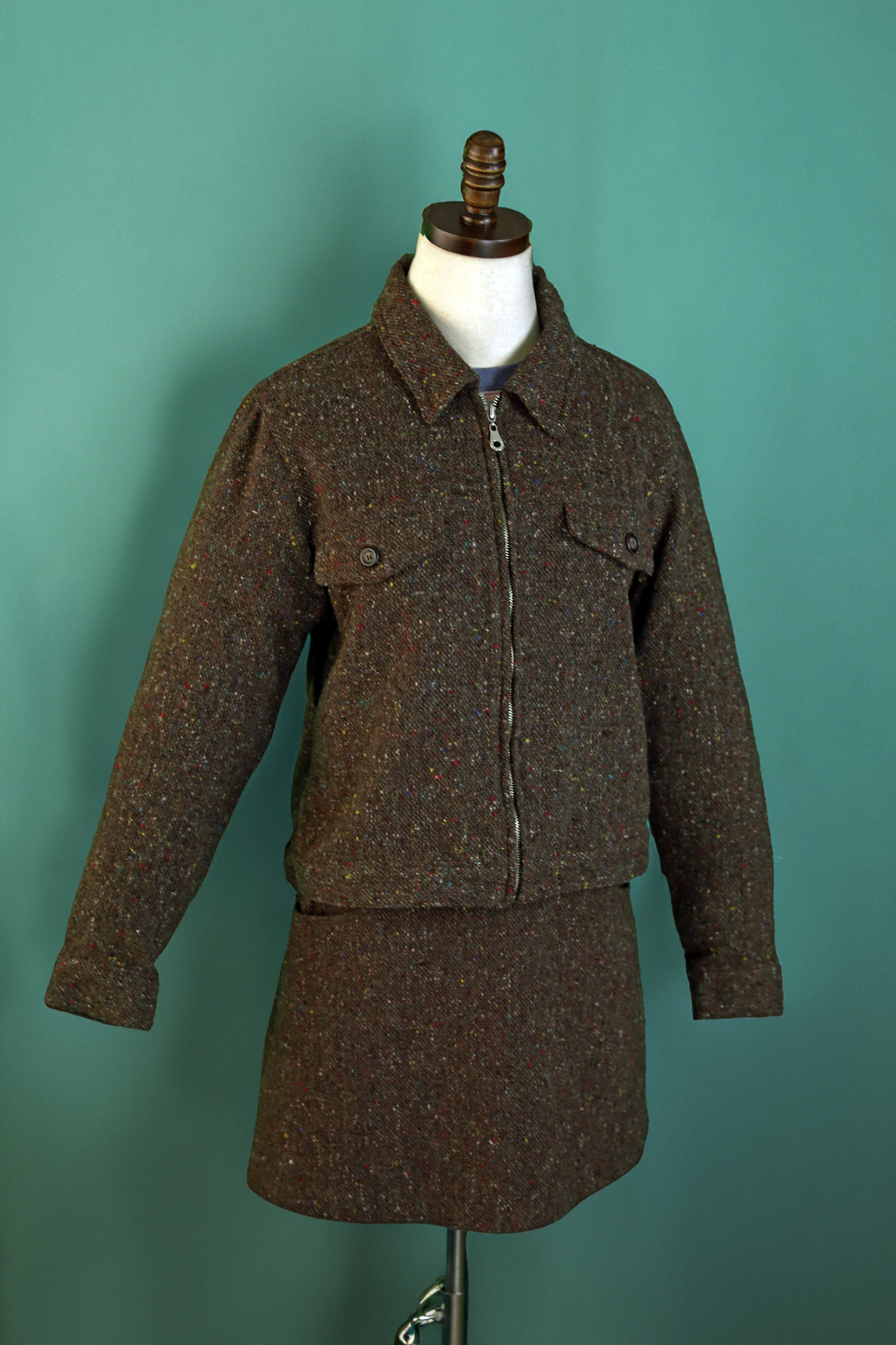 Vintage Two Piece Wool Set by Express Compagnie Internationale Marque ...