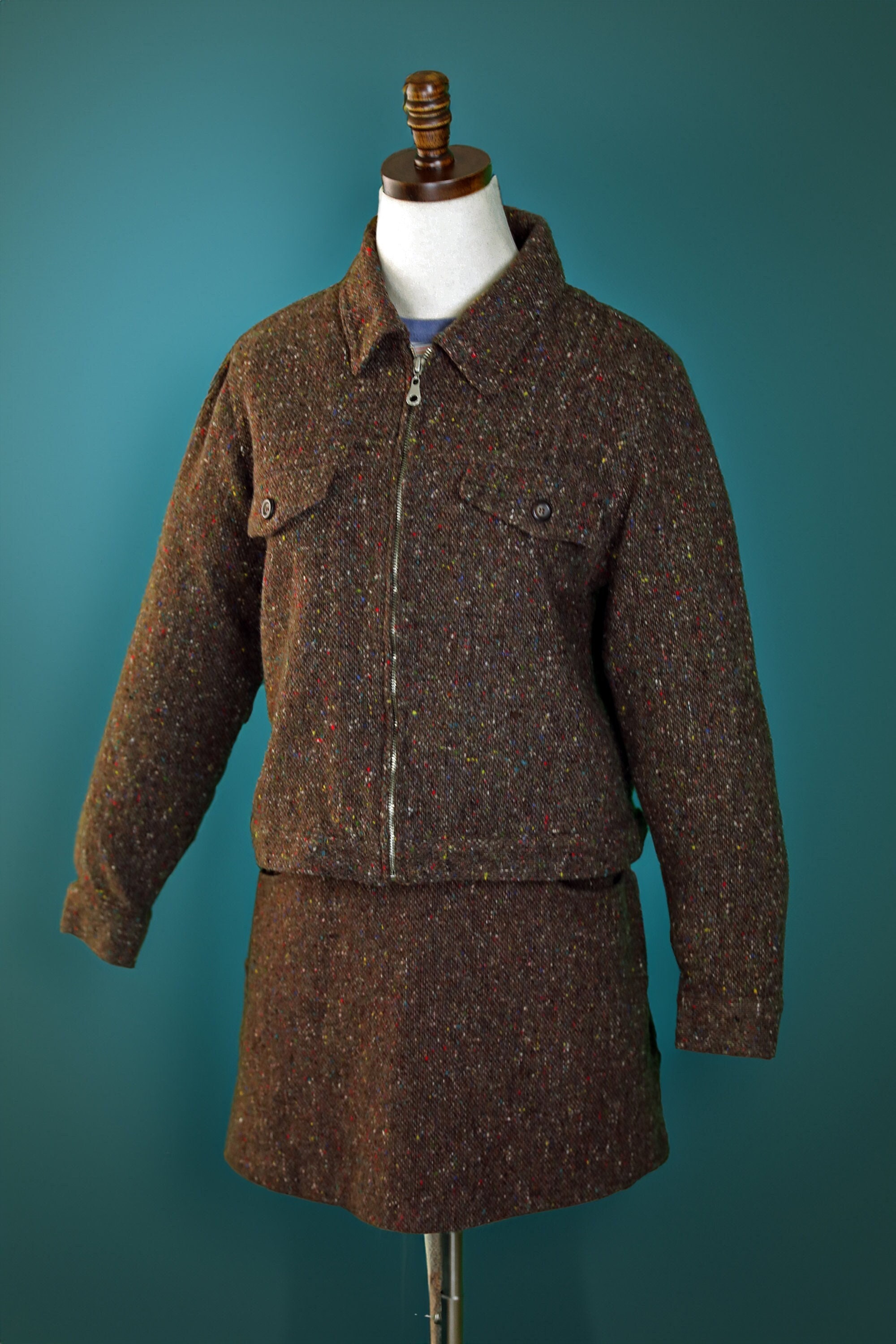 Vintage Two Piece Wool Set by Express Compagnie Internationale Marque ...