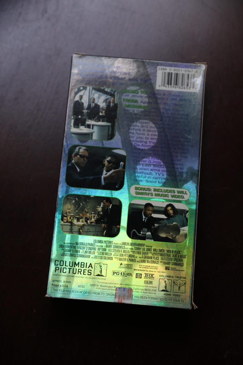 Men in Black - Original VHS - Holographic Cover - Etsy