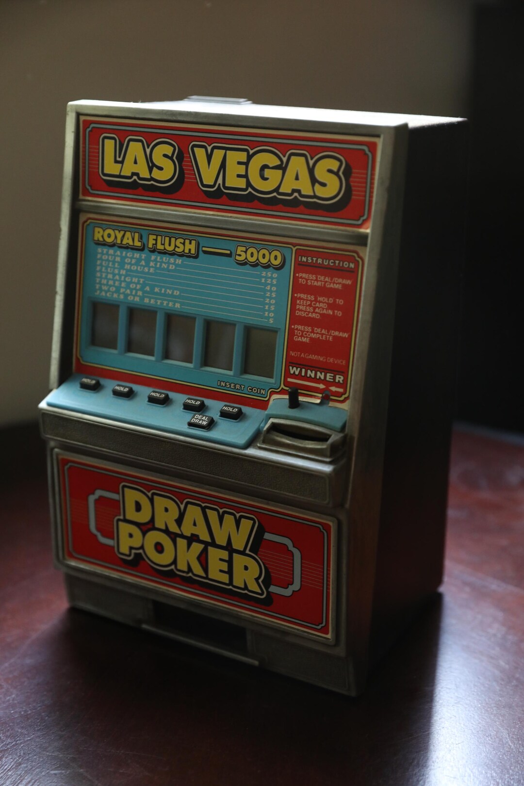 Las Vegas Royal Flush - 5000 - Mini Digital Poker Game - Etsy