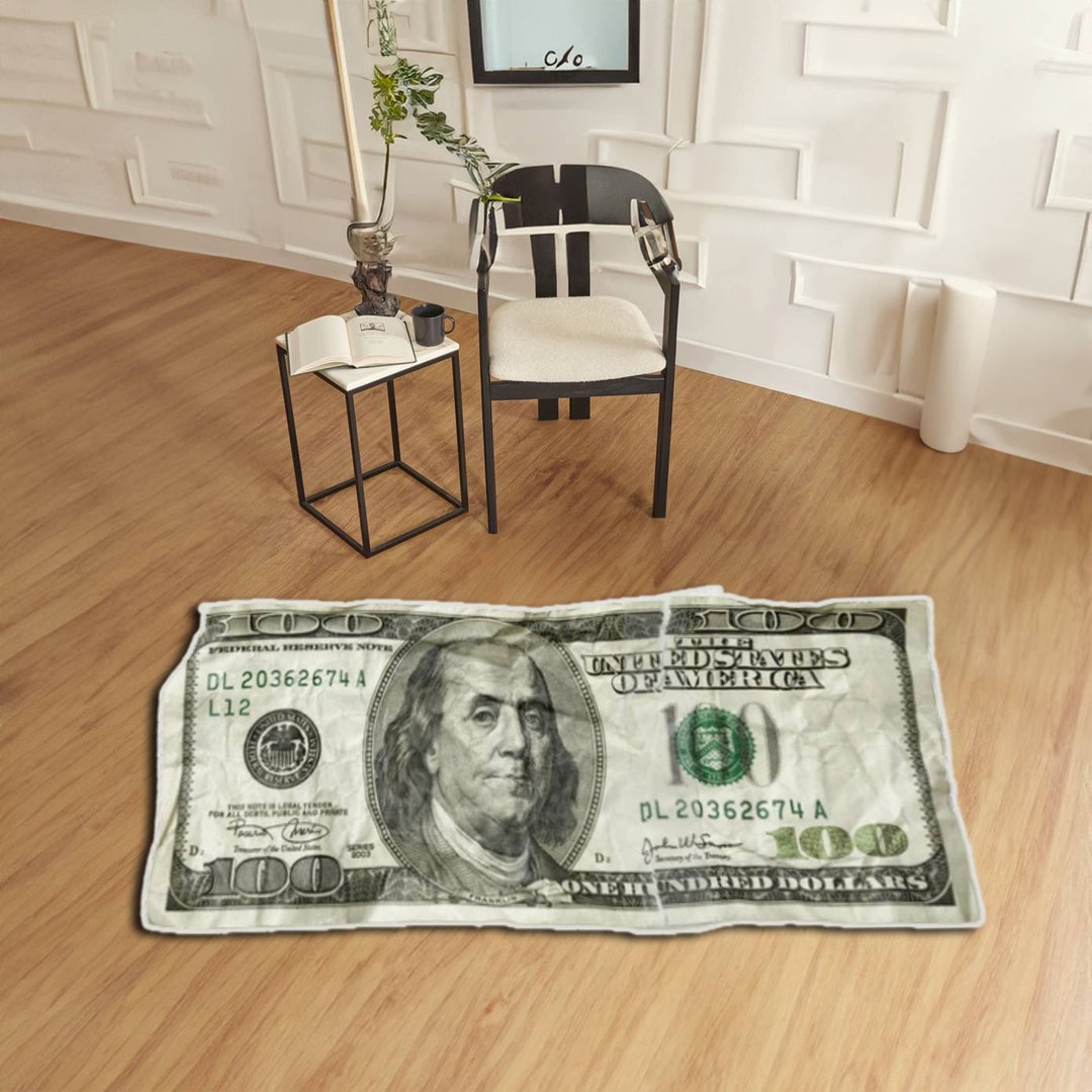 Hundred Dollar Bill Rug, Money Rug, Cash Rug, Novelty Rug, Egg Rug ...