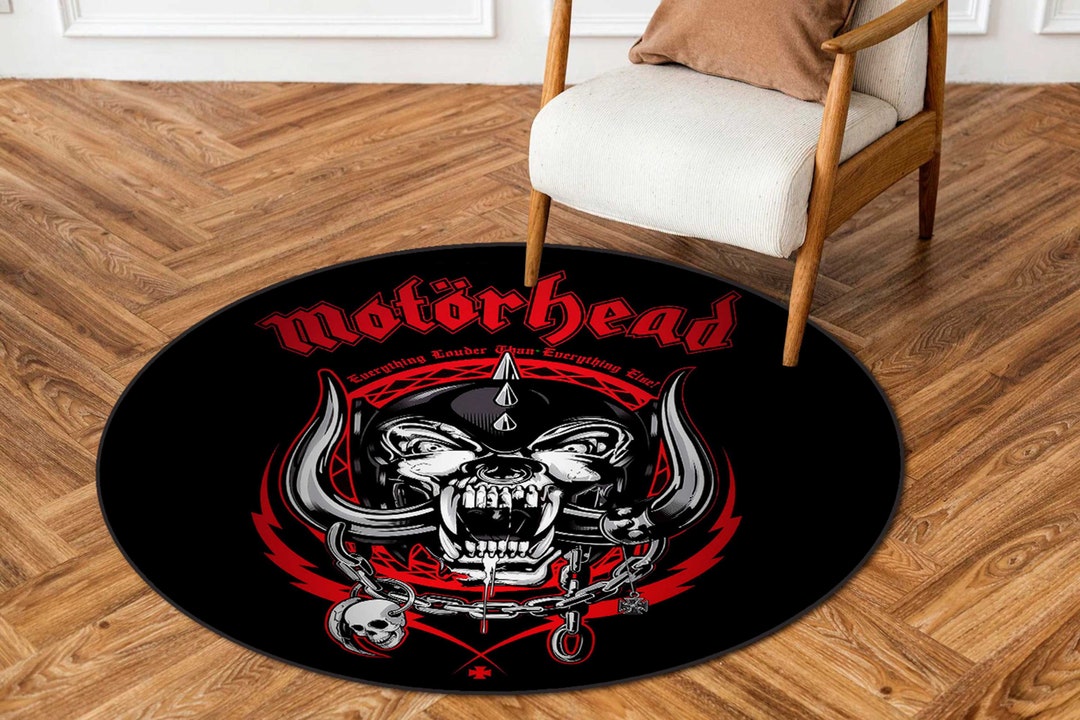 Motorhead Rug, Heavy Metal Decor ,lemmy Rug, Rock Decor, Living Room ...