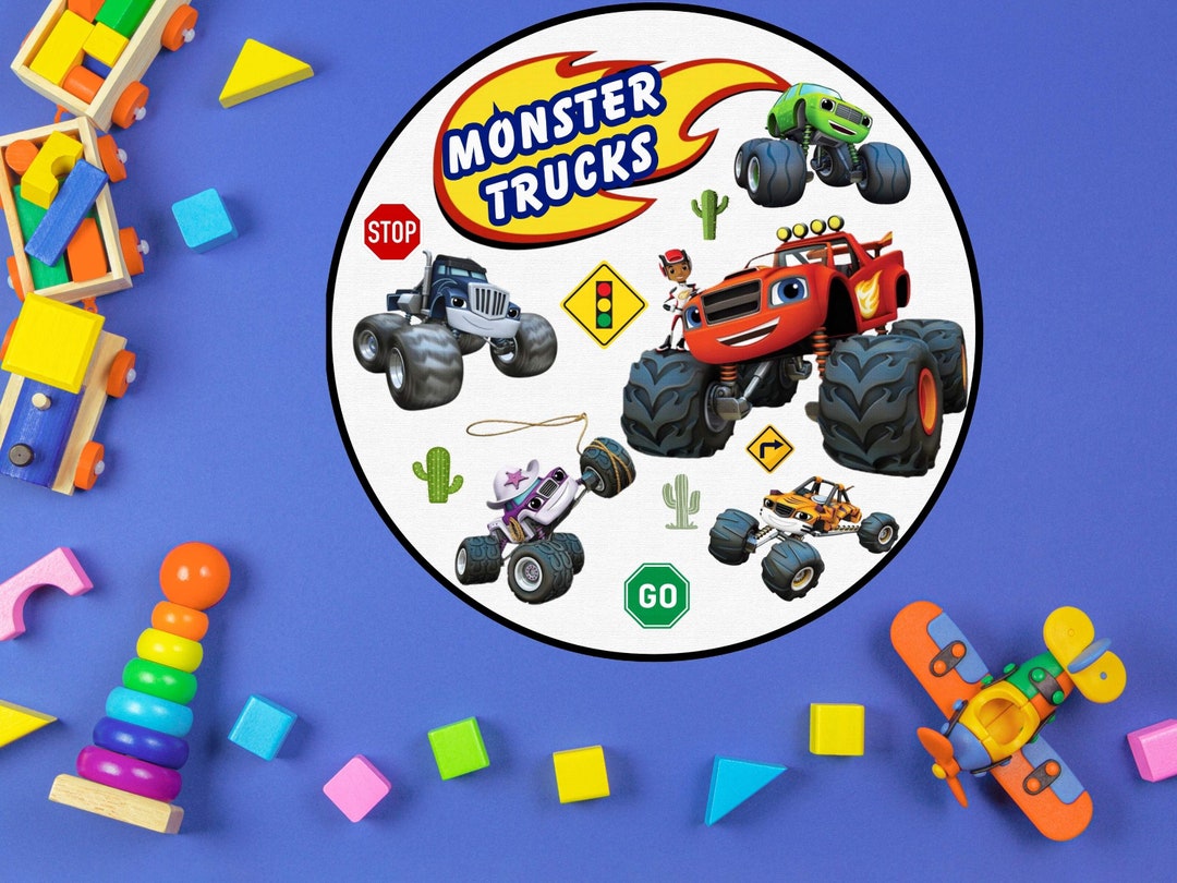 Monster Truck Rug, Monster Truck Area Rug, Boys Room Rug, Kids Room ...