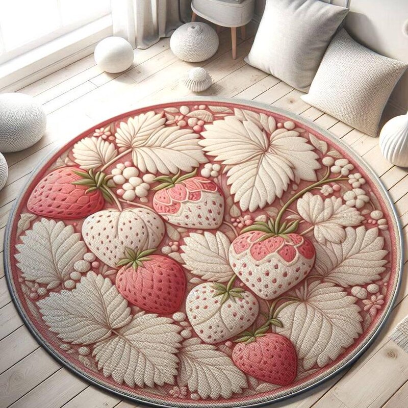 Strawberry Rug - Etsy