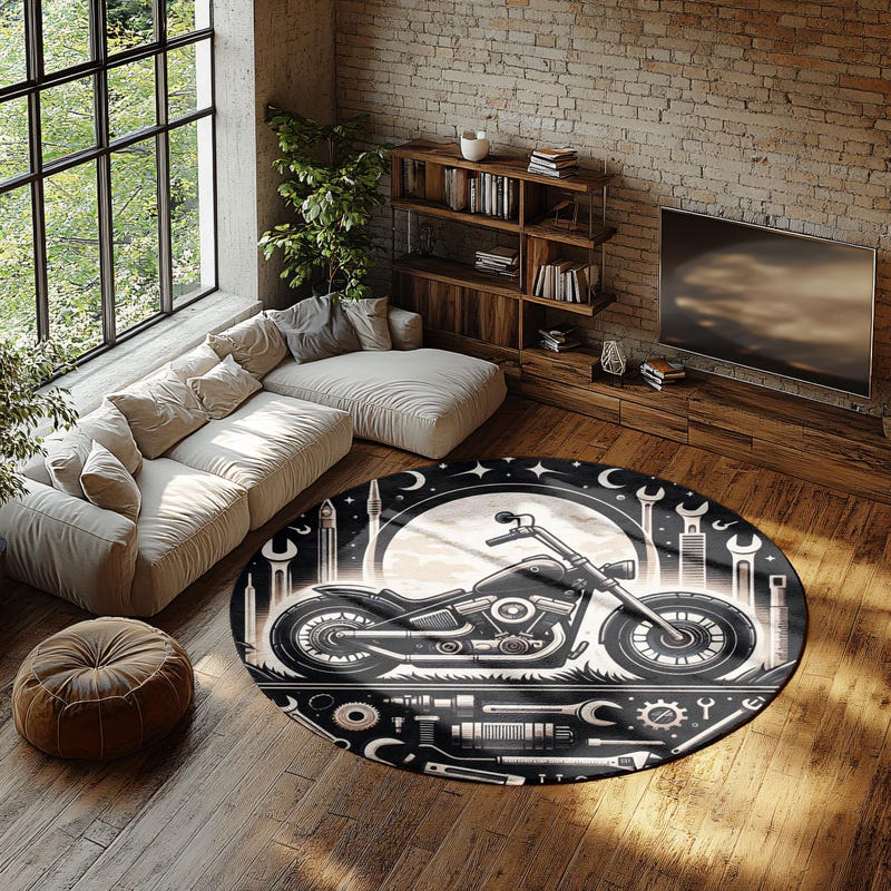 Motorcycle Rug - Etsy