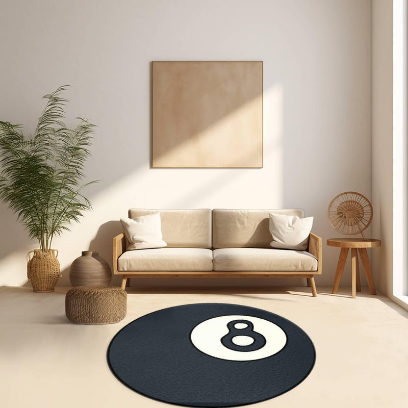 8 Ball Rug - Etsy