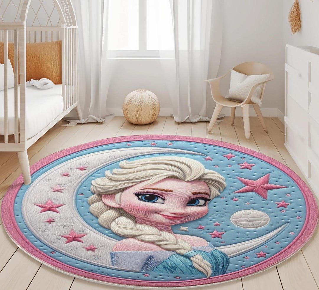 Winter Wonderland Princess Rug, Snow Queen Rug, Disney Nursery Decor ...