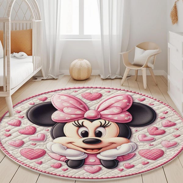Minnie Mouse Rug - Etsy