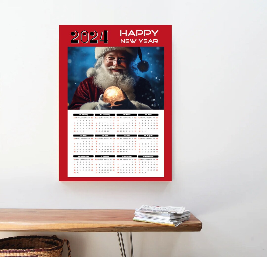 Printable, Calendar, 2024, Months, Spring, Autumn, Summer, Winter,wall ...