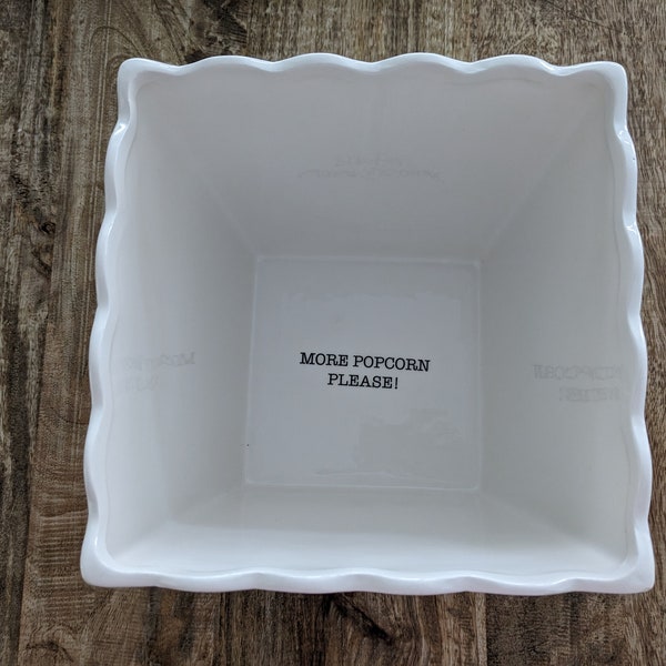 Ceramic Popcorn Bowls - Etsy