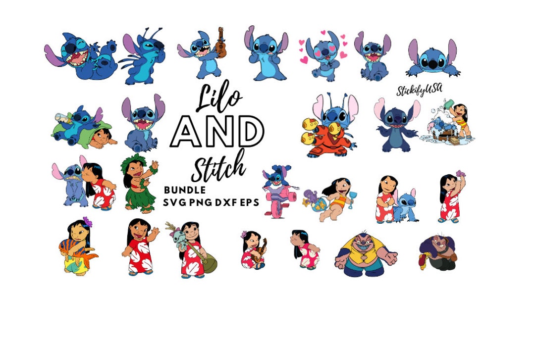 Lilo and Stitch Bundle Stitch Svg Layered Stitch Svg Bundle - Etsy