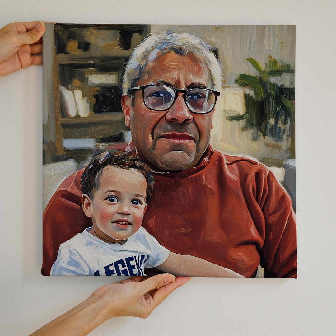 Custom Family Portrait From Multiple Photos, Generations Together ...