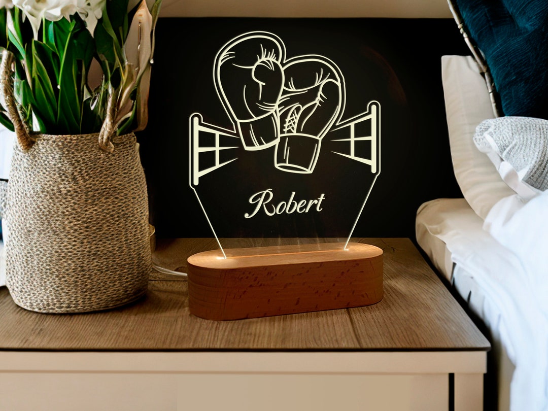Boxing Gloves Night Light, Gift for Sportsman, Boxing Decor, Children's ...