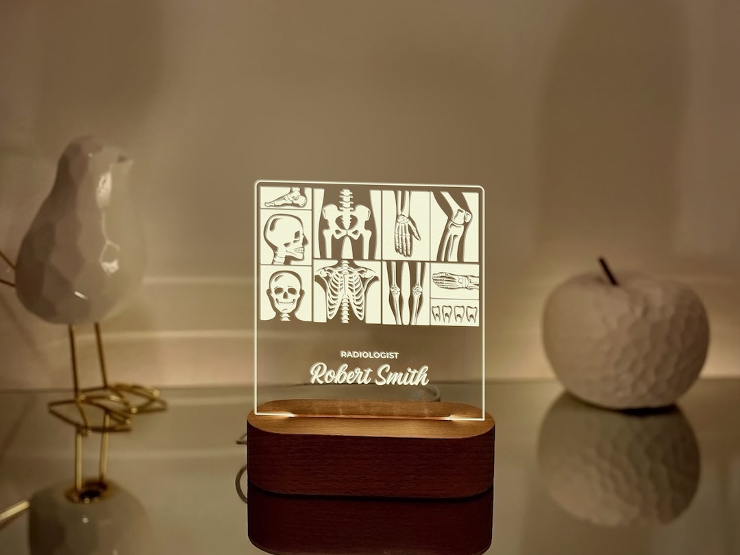 Radiologist Led Night Light, Personalized Table Lamp for Radiographer ...