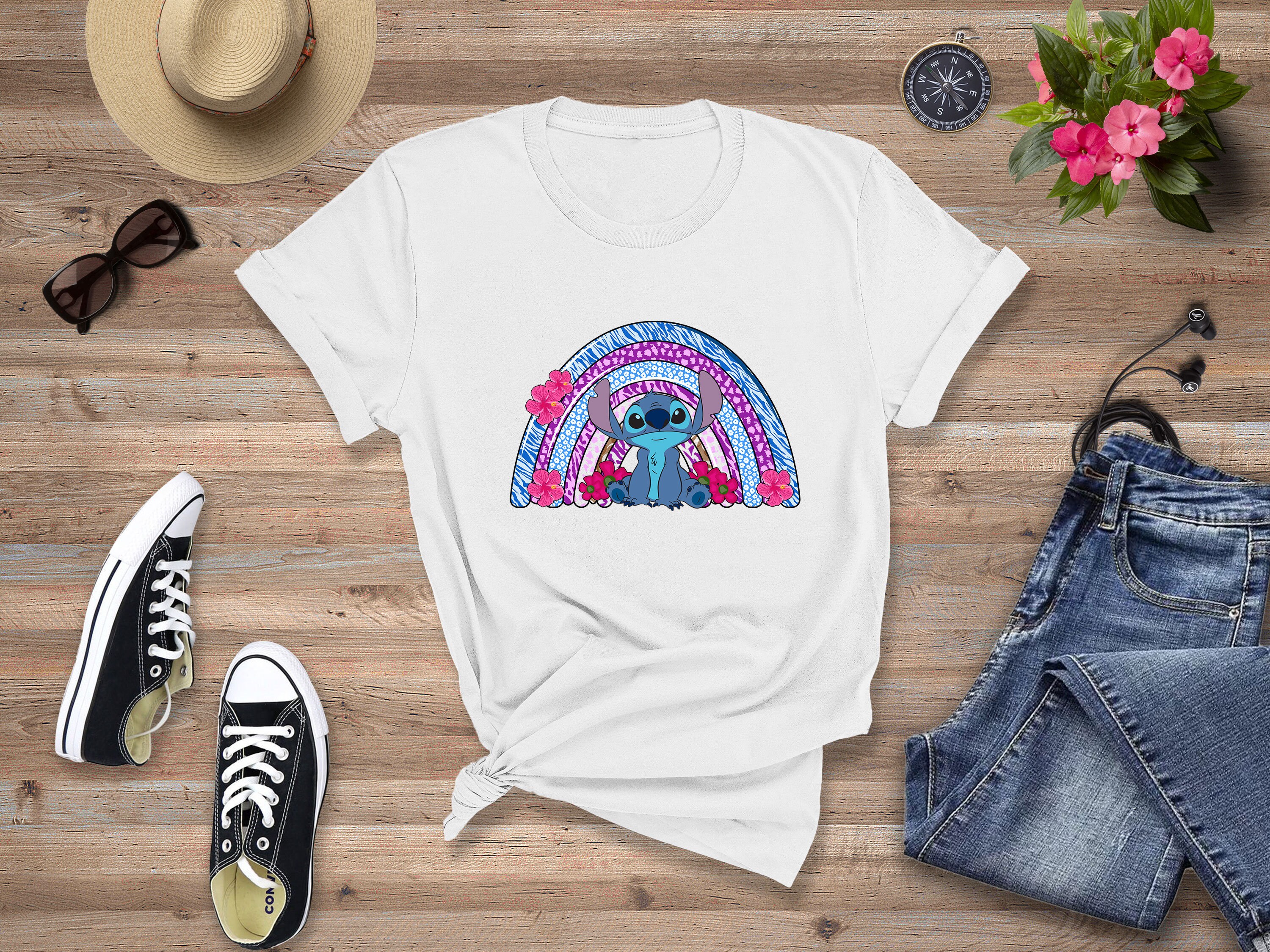 Stitch Rainbow Png Sublimation Design, Cute Stitch Png, Western Rainbow ...