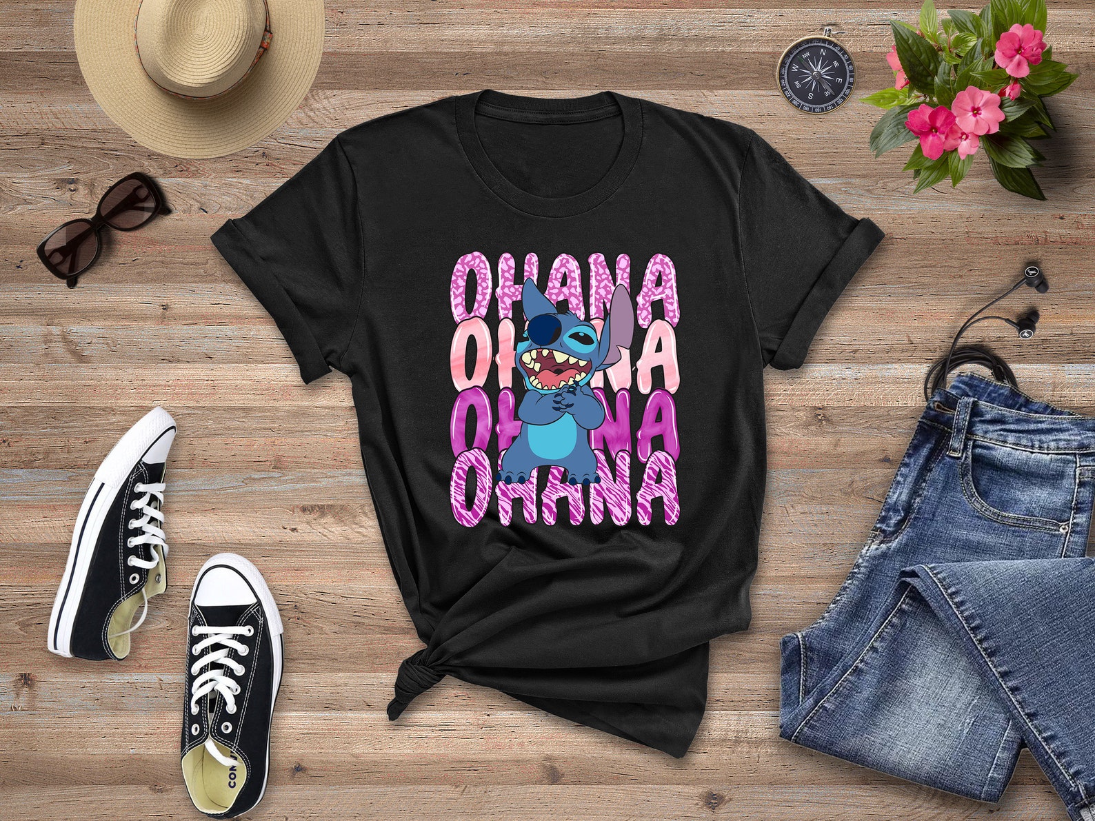 Ohana Stitch Png Sublimation Design Download, Cute Stitch Png, Hand ...