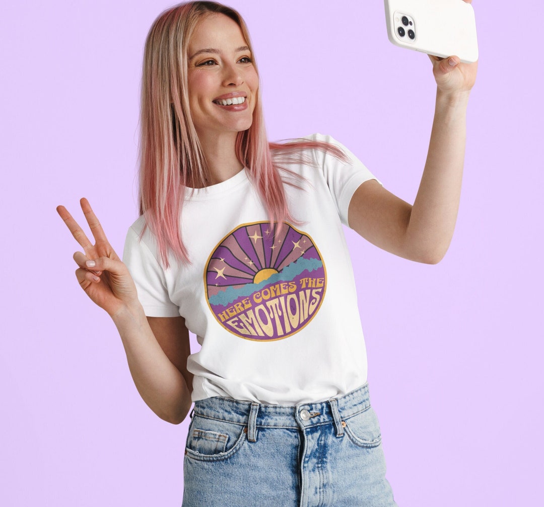 Mindfulness T Shirt Here Comes the Emotions Shirt Mental Health Matters ...