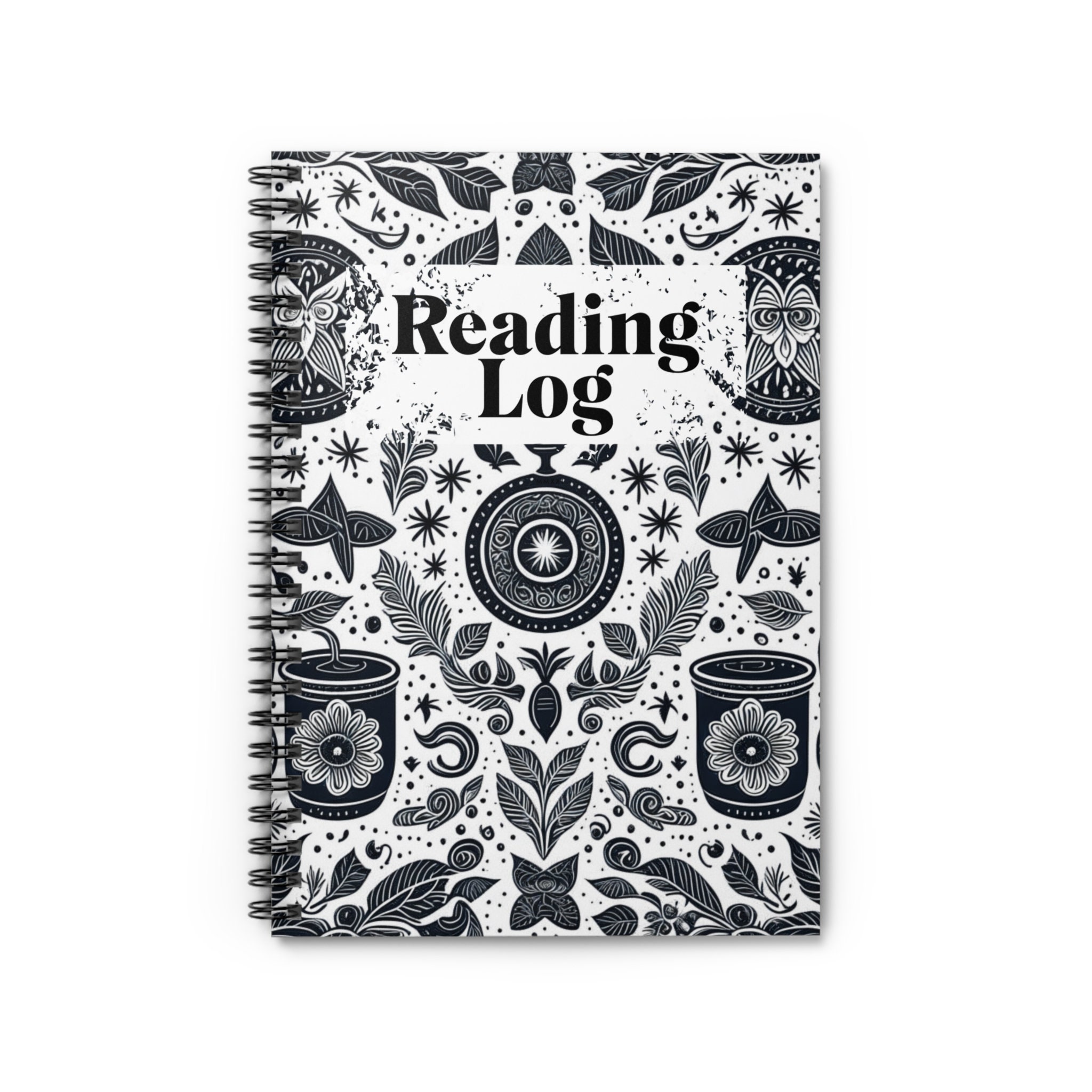 Reading Log Seaside Whimsigoth Cottagecore Reading Journal Spiral ...