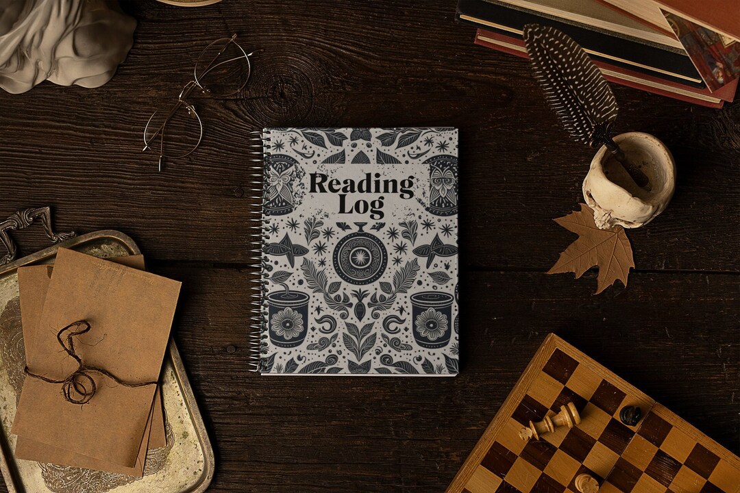 Reading Log Seaside Whimsigoth Cottagecore Reading Journal Spiral ...