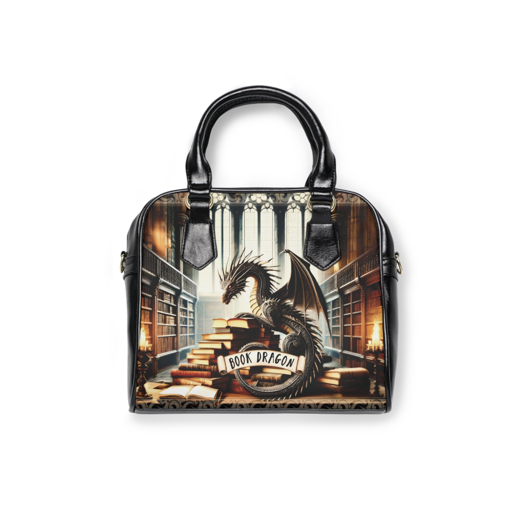 Novelty Bag, Book Dragon, Dragon Pattern, Booklover Bag, Dragon Bag ...