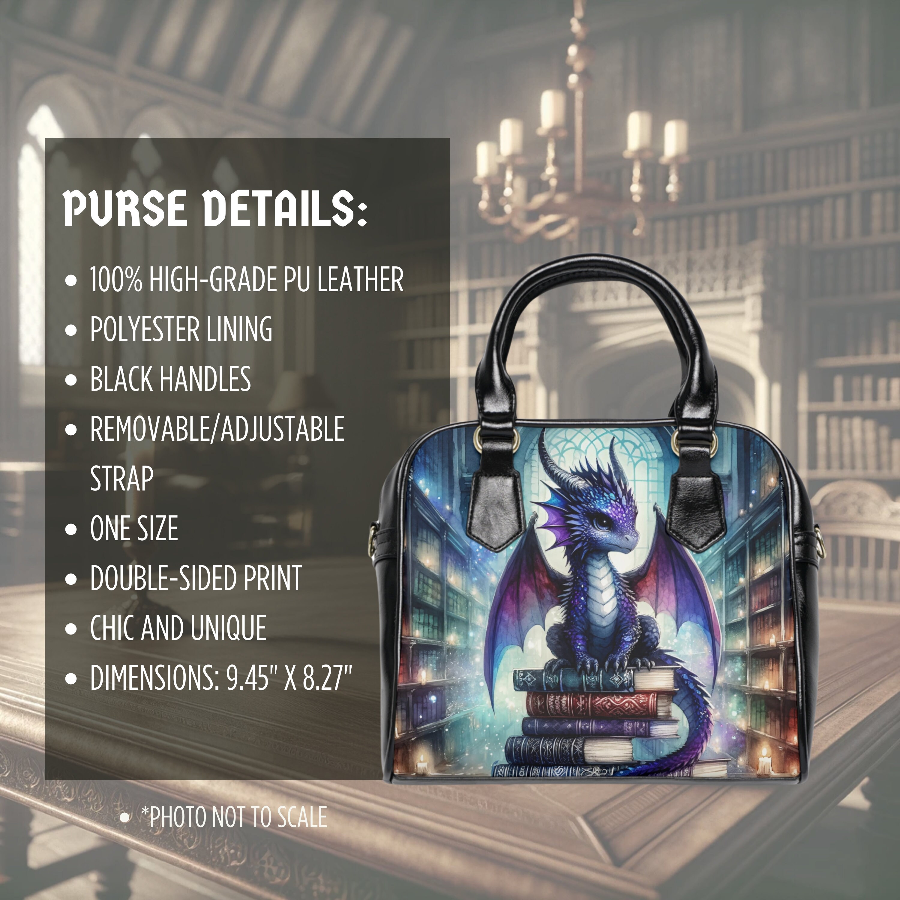 Novelty Bag, Dragon Purse, Dragon Pattern, Booklover Bag, Dragon Bag ...