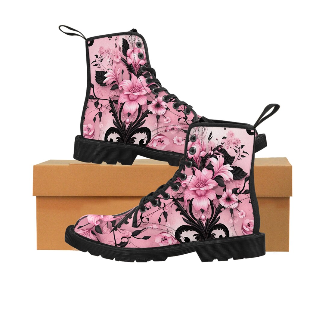 Rave Boots, Combat Boot, Vegan Combat Boots, Witchcore Festival Club ...