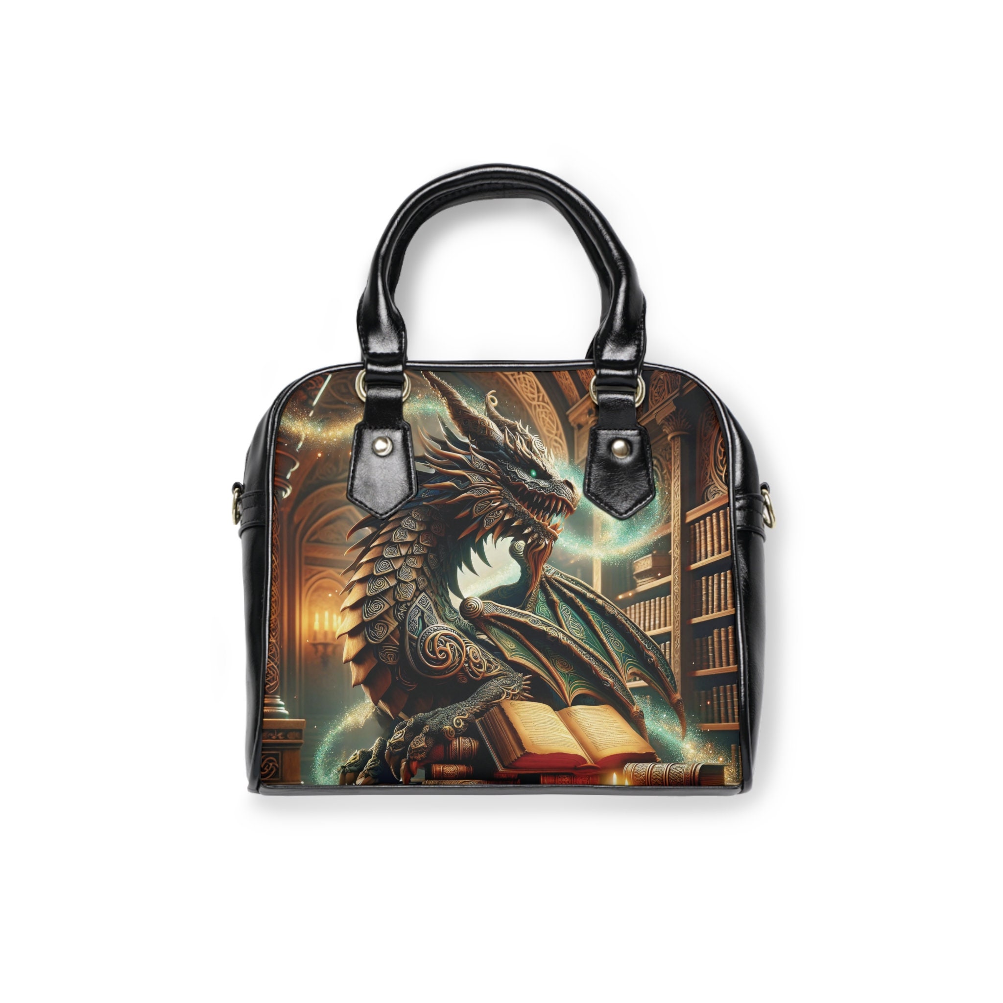 Novelty Bag, Book Dragon, Dragon Pattern, Booklover Bag, Dnd Bag ...