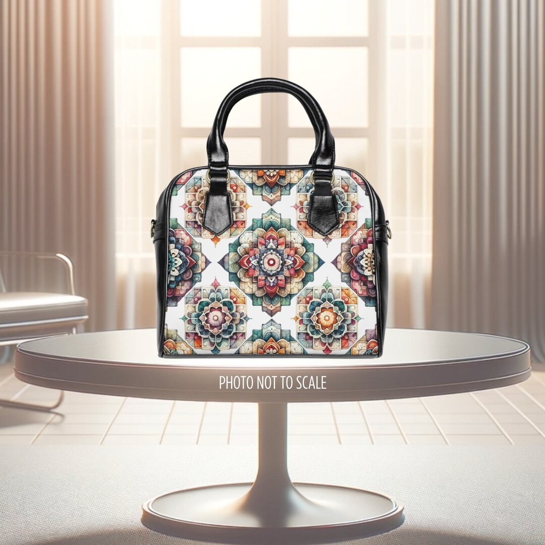 Novelty Bag Unusual Purse Granny Squares Custom Leather Bag Small Purse ...