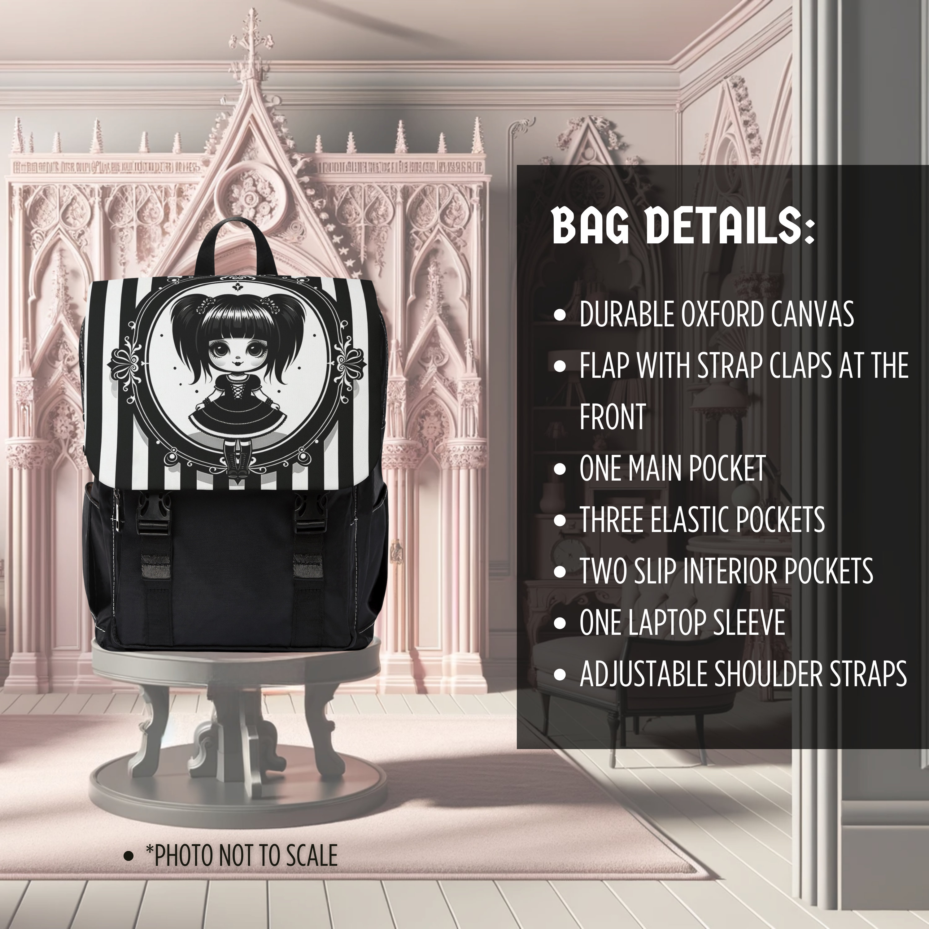 Goth Girl Baby Backpack, Goth Girl Stuff, Gothic Backpack, Gothic Gift ...